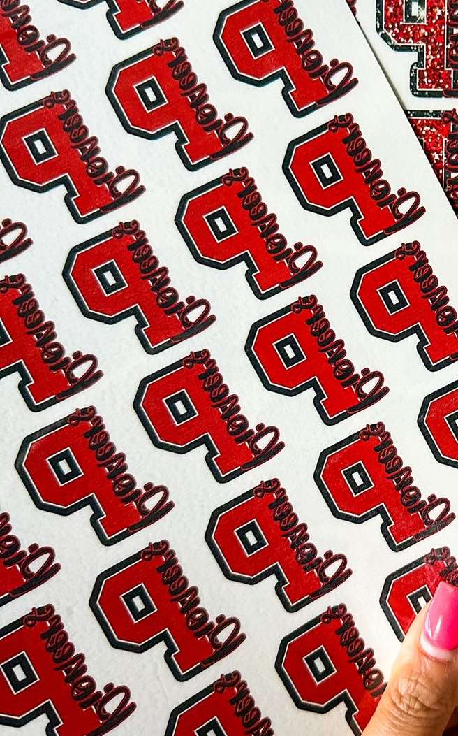 SOLID COLOR Custom Mascot Tattoos - Sheet of 35 Tattoos – Tatted By ...